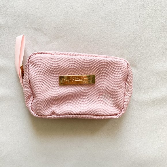 MAC Cosmetics | Bags | Mac Light Pink Embossed Zippered Pouch | Poshmark